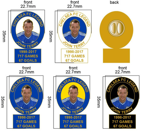 Chelsea FC Legends Series - John Terry | FOOTBALL-PINS-BADGES