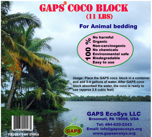 GAPS Organic Coco Coir/Peat, Premium Quality (Animal Bedding), 72 ...