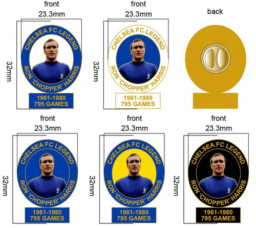 Chelsea FC Legends Series - Ron 'Chopper' Harris | FOOTBALL-PINS-BADGES