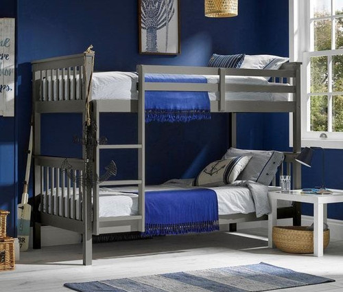 LEO GREY BUNK (FRAME ONLY NO MATTRESSES) | B&W BEDS