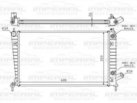 SAAB 9 5 RADIATOR AUTOMATIC WITH AIR CON OE REF 52466798 | My Vxw Site ...