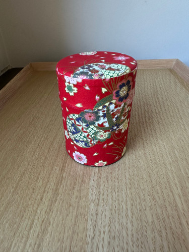 JAPANESE CHAZUTSU - WASHI TIN TEA CANISTER Mini Temari | Wa-Cha Honpo