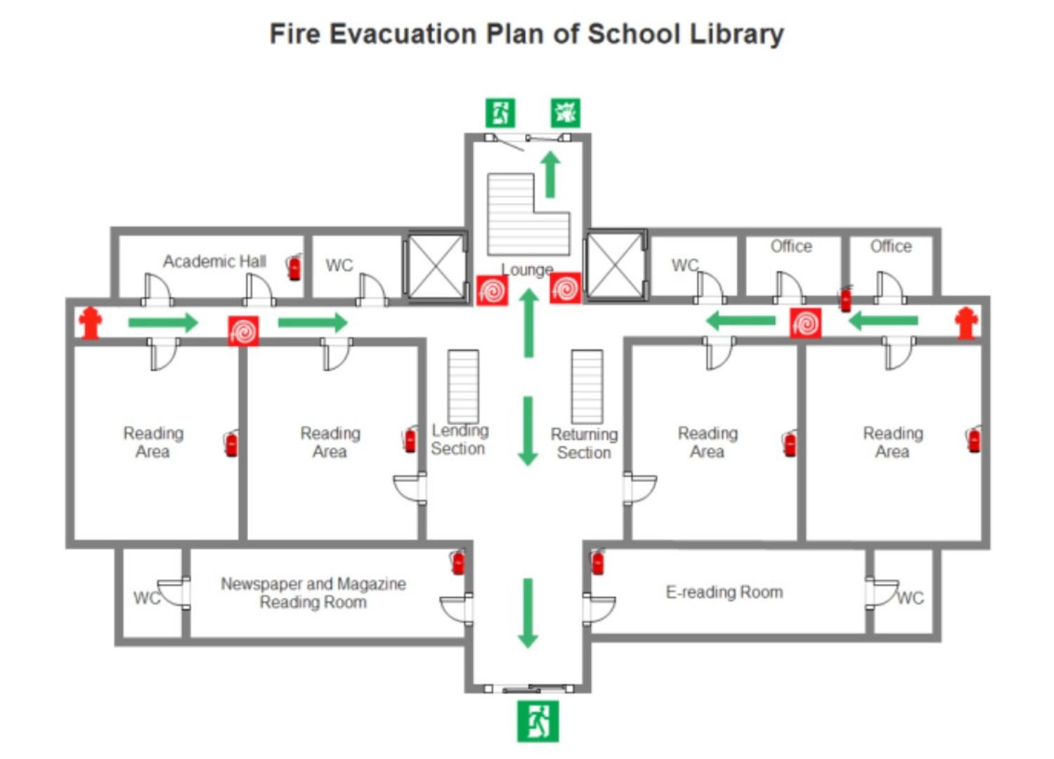 Building Evacuation Drawing