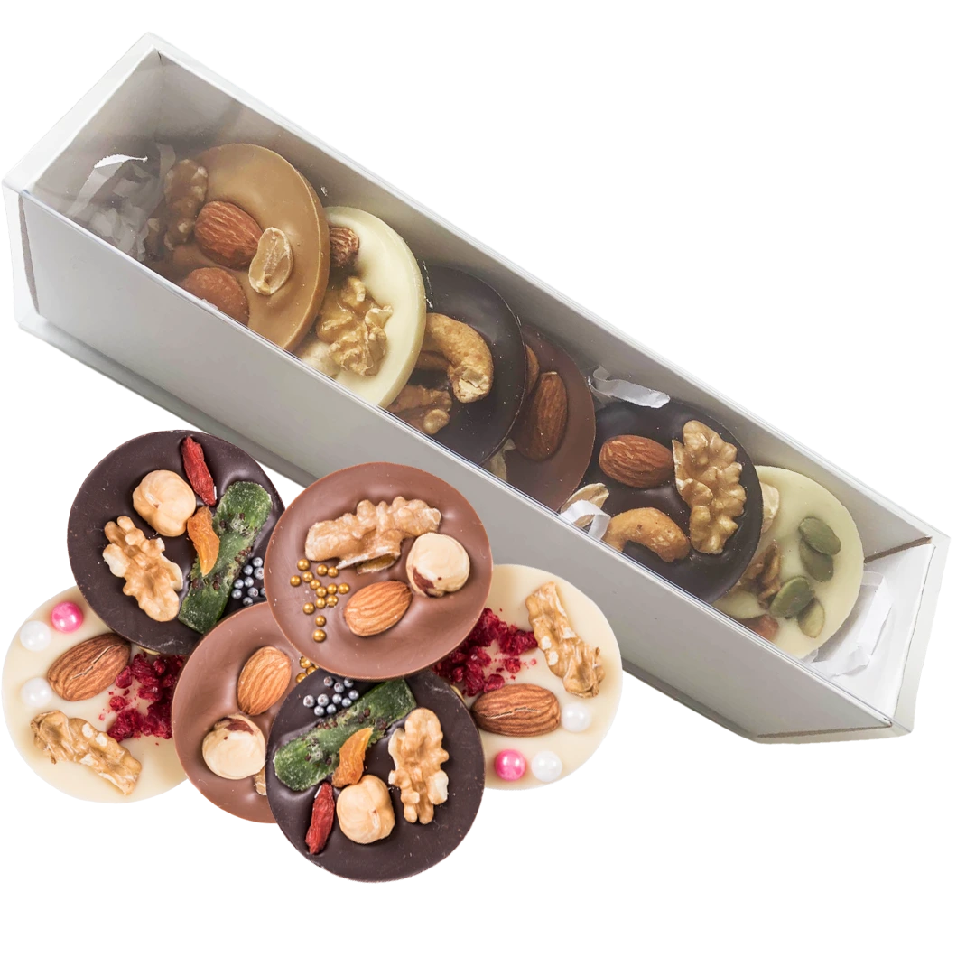 Caja con 6 Mendiants | QuieroChocolate