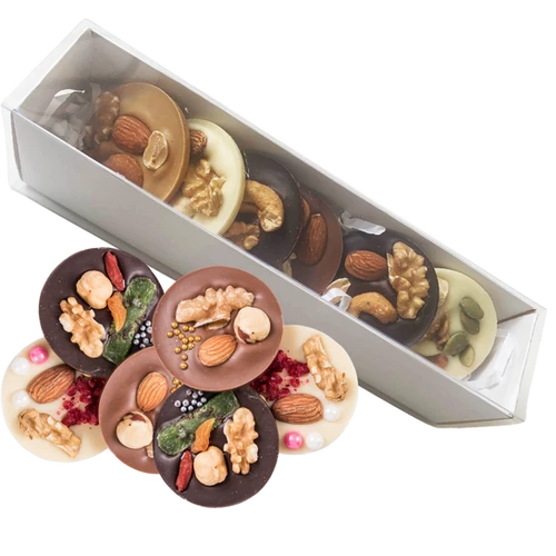 Caja con 6 Mendiants | QuieroChocolate