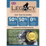 Legacy 50/50 Grain Free - Duck - Finer By Nature - 2KG | Tilehurst Dog Food