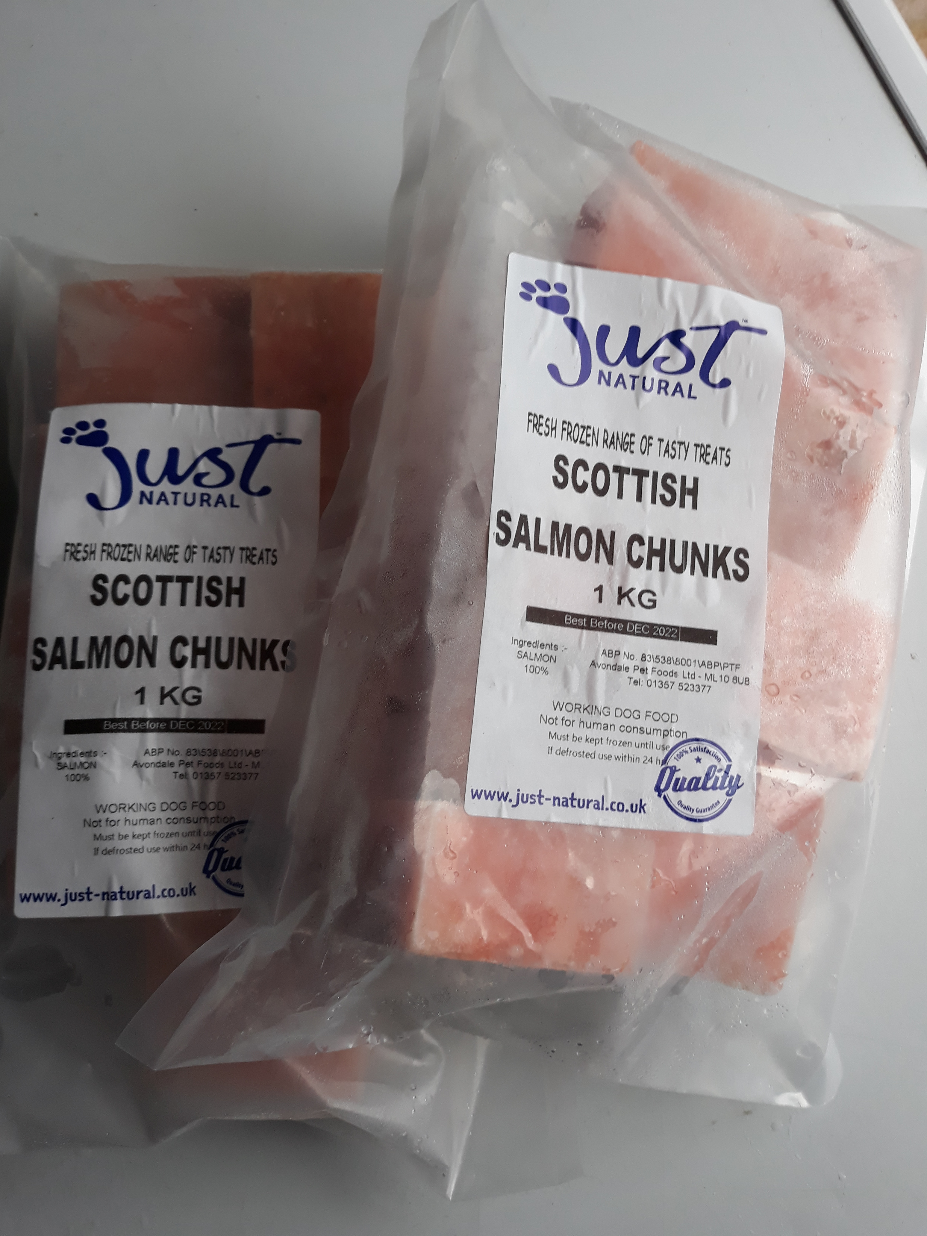 Salmon Chunks 1kg - Just Natural