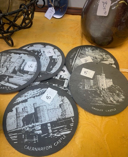 Welsh souvenir coasters | Past Present Future