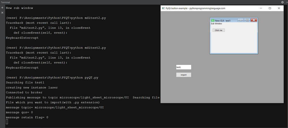 Multiple windows in PyQT5 - Codersarts