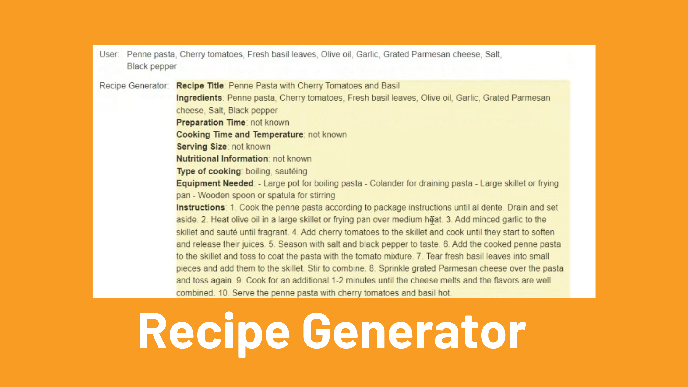 Recipe Generator - Delectable Culinary Creations at Your Fingertips ...