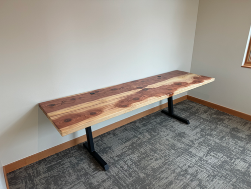 Sequoia Desk w/ Grommet Ports | Maverick Sawmill