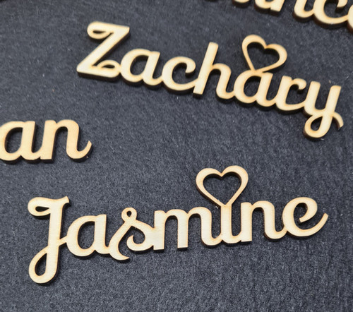Personalised Laser Cut Wooden Names | RLK Print and Embroidery Limited