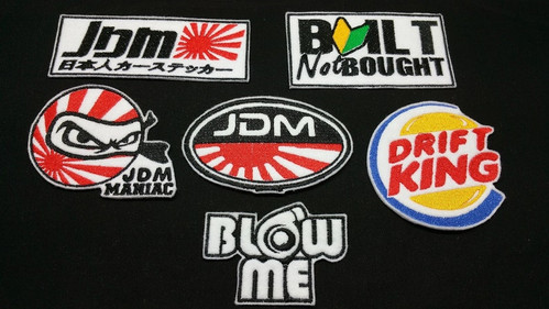 JDM Japanese Racing Embroidered Patch Badge Set | RLK Print