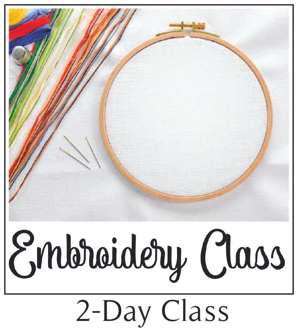 Summer Art Camp - Embroidery - 2 Day Class! | Captured on Canvas