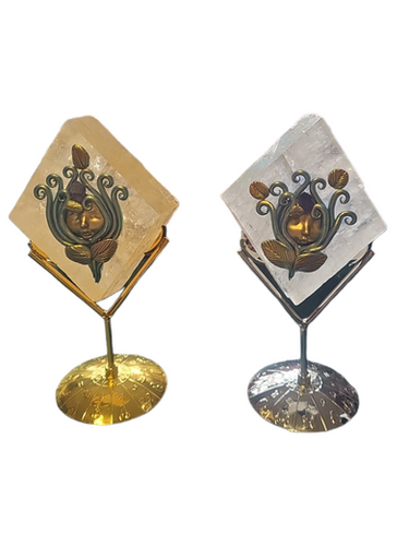 Calcite rhombus and stand | Nanna's Crystals