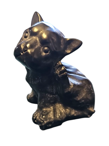 Obsidian dog | Nanna's Crystals