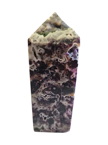 Purple sphalerite tower | Nanna's Crystals