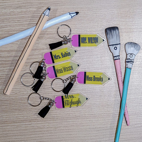 Custom Pencil Keychain | Big Sky Handmade Cre