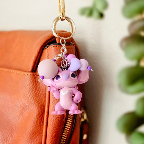 Lilo & Stitch Angel Keychain | Big Sky Handmade Cre