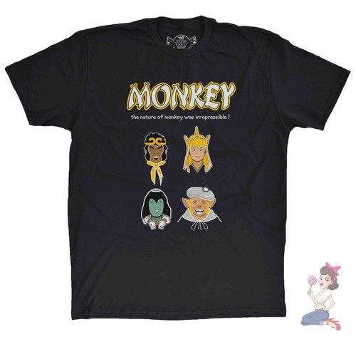 Monkey Magic t-shirt | Candywrap Studio