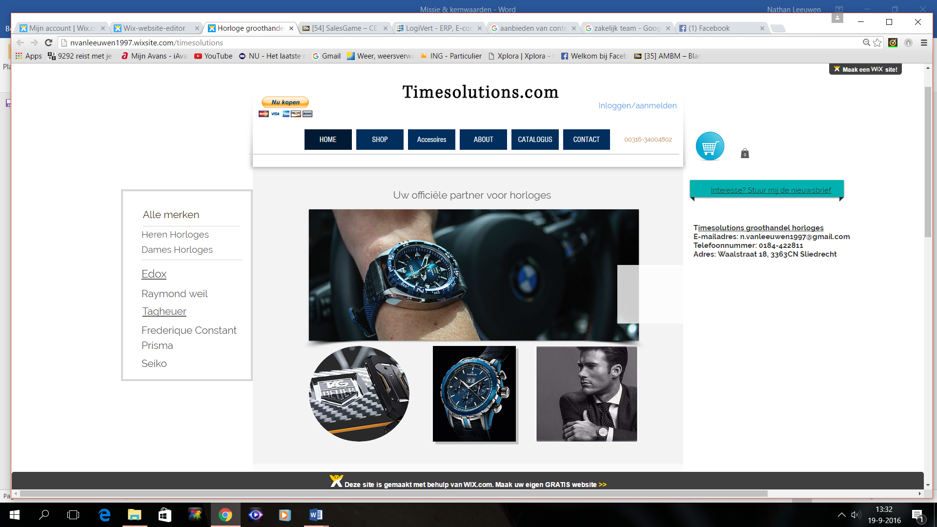 Horloge groothandel timesolutions