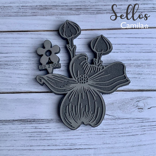 Sello Pimpollo Flor Hawaiana SE 2 004 | Camila Tienda