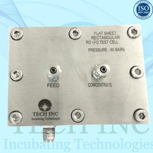 Flat sheet Rectangular SS 316 RO + FO test cell