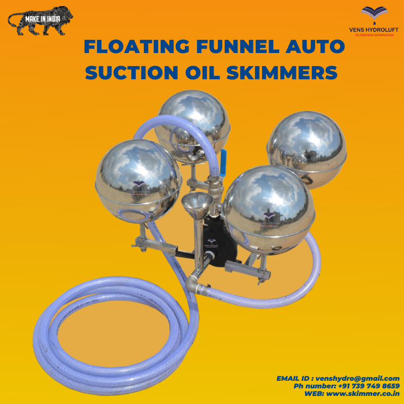 FLoating funnel/weir AUtoSuction oil skimmers (FLAUS)