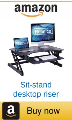 Ergonomic desk, chair, and computer setup to avoid neck pain