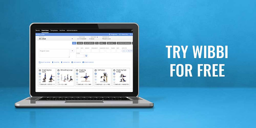Home exercise program software: Why Wibbi is our top choice for ...