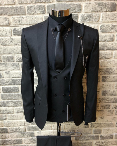 Black Full Set Suit | Royal Suit Istanbul