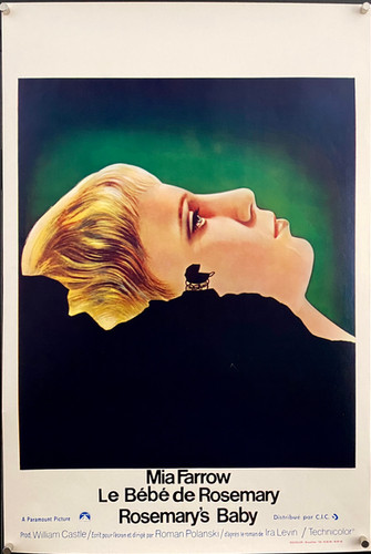 Rosemary's Baby (1971) Original Movie Poster - Rare Belgian Print