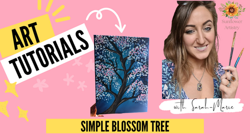 Free Video Tutorial - Simple Blossom Tree | Sunflower Artistry