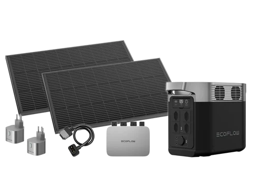 PowerStream pour balcon avec Delta 2 et puissance solaire de 200W ...