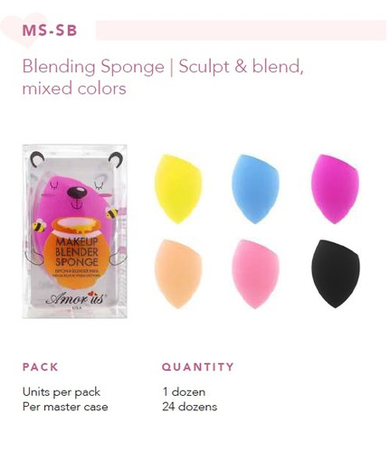 MS-SB BLENDING SPONGE - SCUPT & BLEND (1DOZEN) | AMORUS TX