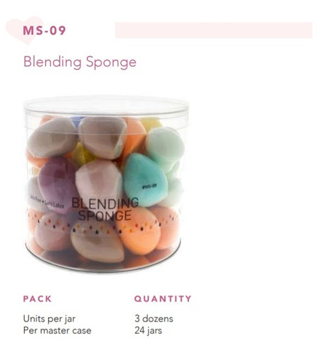 MIXED BLENDING SPONGES (JAR)-36PCS | AMORUS TX