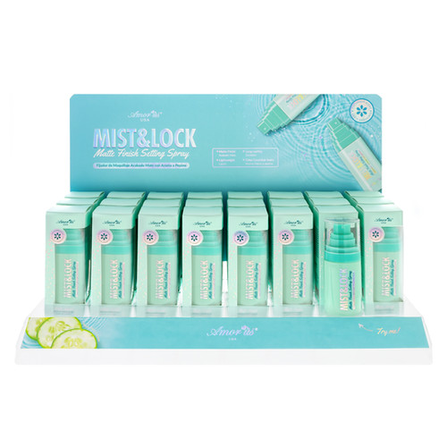 MIST & LOCK MATTE SETTING SPRAY (DISPLAY) -24PCS | AMORUS TX