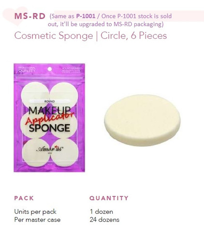 COSMETIC SPONGES CIRCLE -12PCS | AMORUS TX