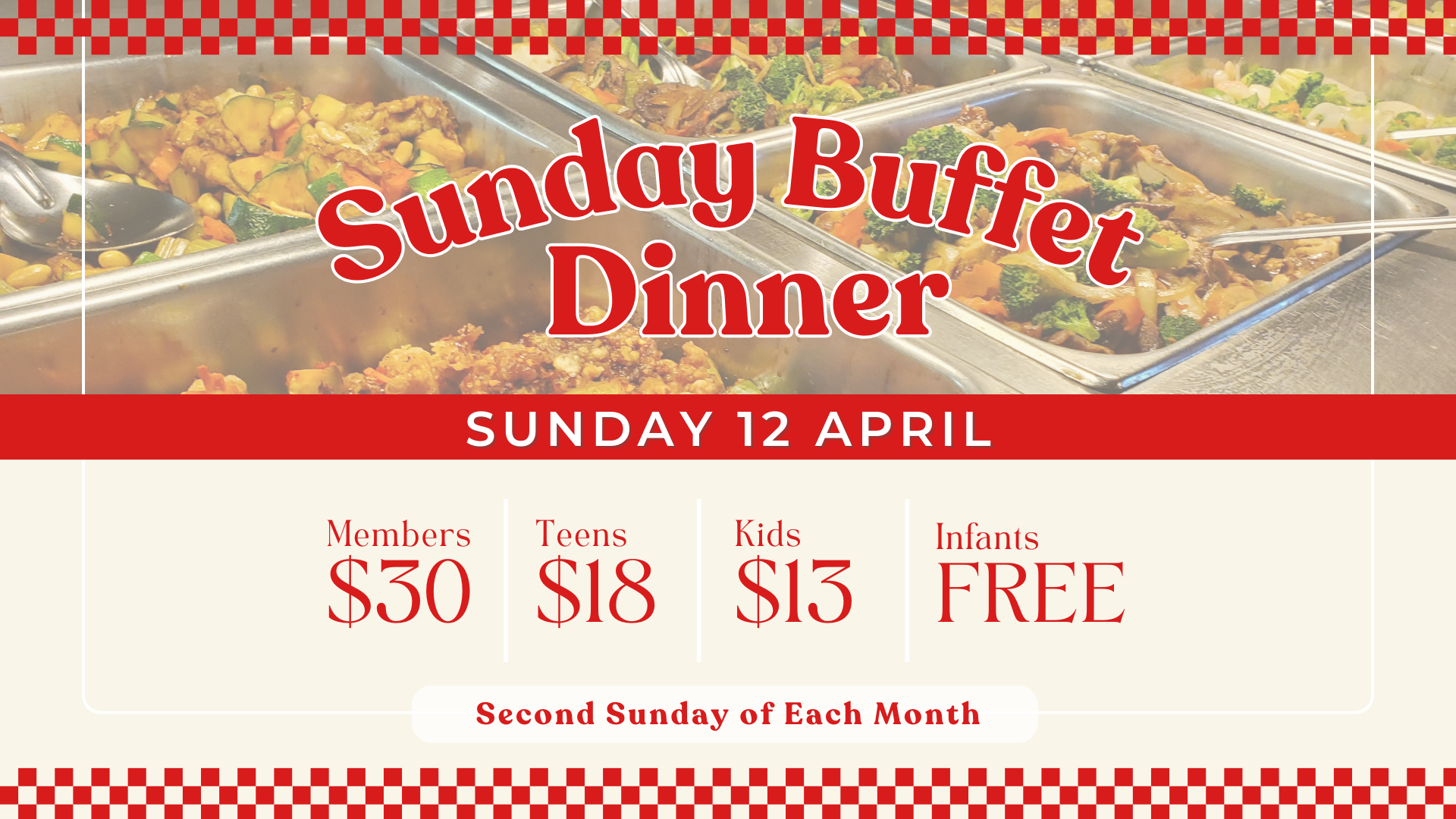 Sunday Buffet Dinner | Steelers