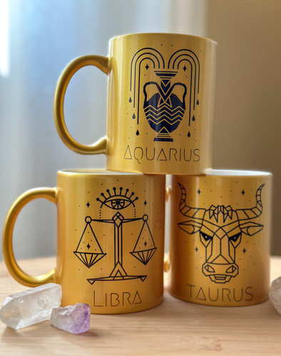 Zodiac Mug with Crystal | Wander the Pines