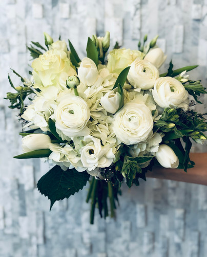 Premium All White Prom Posy | BowKay Designs | Local Flower Delivery in ...