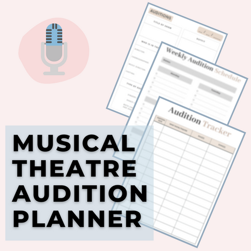 Musical Theatre Audition Planner Bundle | Tina's Vocal Studio