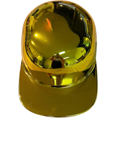 Custom Gold Chrome Flatboy Mikes Pro Lid novelty helmet | bagrbuck
