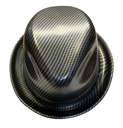 Hydro Dipped Carbon Fiber Fedora Mikes Pro Lid novelty helmet | bagrbuck