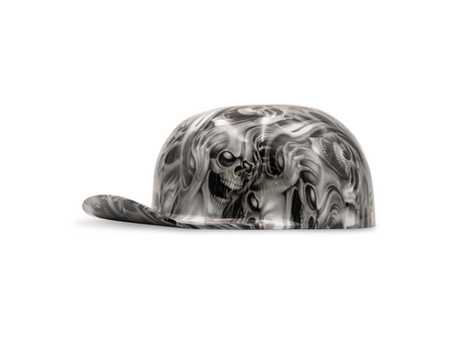 Custom White No Evil Skulls Doughboy Mikes Pro Lid novelty helmet ...