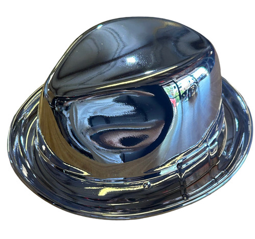 Custom Chrome Fedora Mikes Pro Lid novelty helmet | bagrbuck