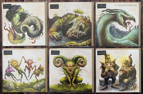 Cornish Folklore Cards 6 pack | CaitlinTIllustration