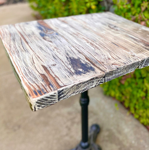 Redwood Distressed Plank Tabletop | Studio Geppetto Design