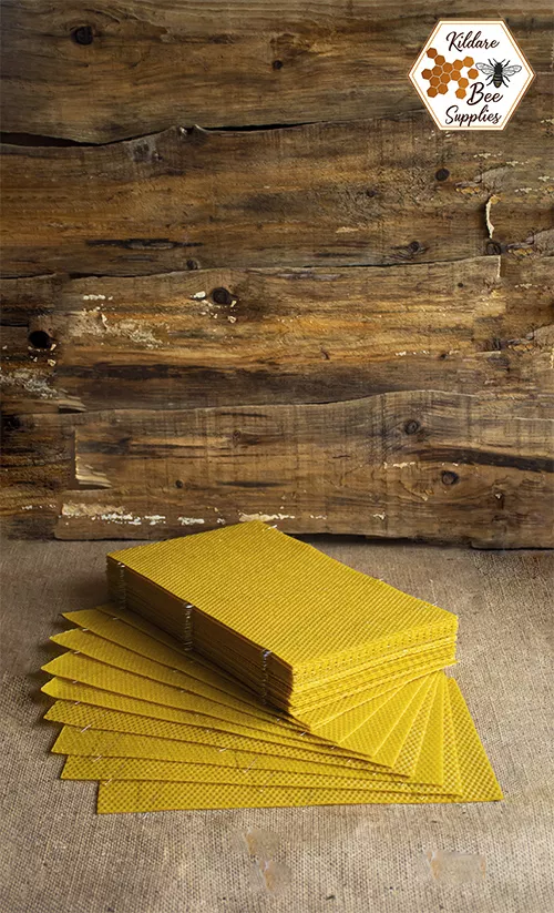 National Brood Premium Wax Foundation (10/50/100 Sheets, Wired ...