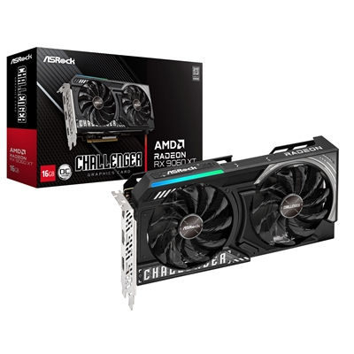 ASRock AMD Radeon RX 9060 XT Challenger OC 16GB GDDR6 Graphics Card ...